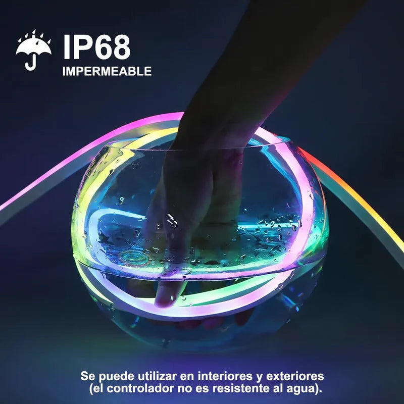 Cinta LED Neón Rítmica Impermeable RGB – NuForm Republica Dominicana